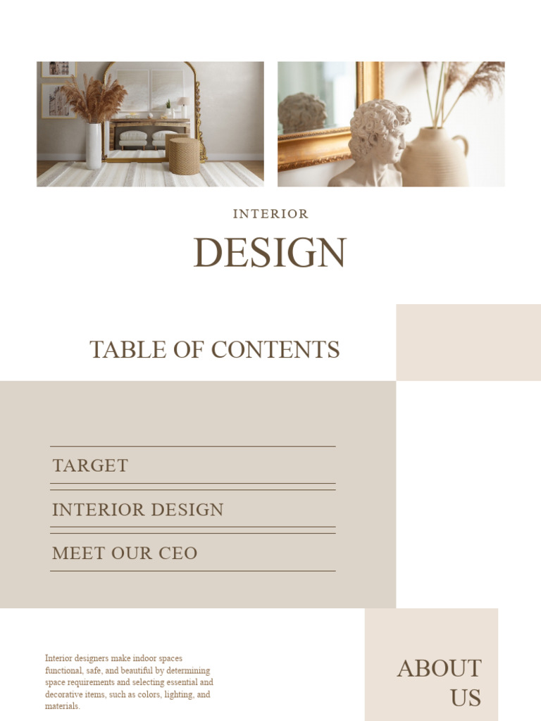 Interior Design Minimal Presentation Cream Variant | PDF | Interior ...