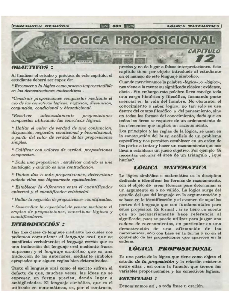Logica Proposicional by Rubiños | PDF