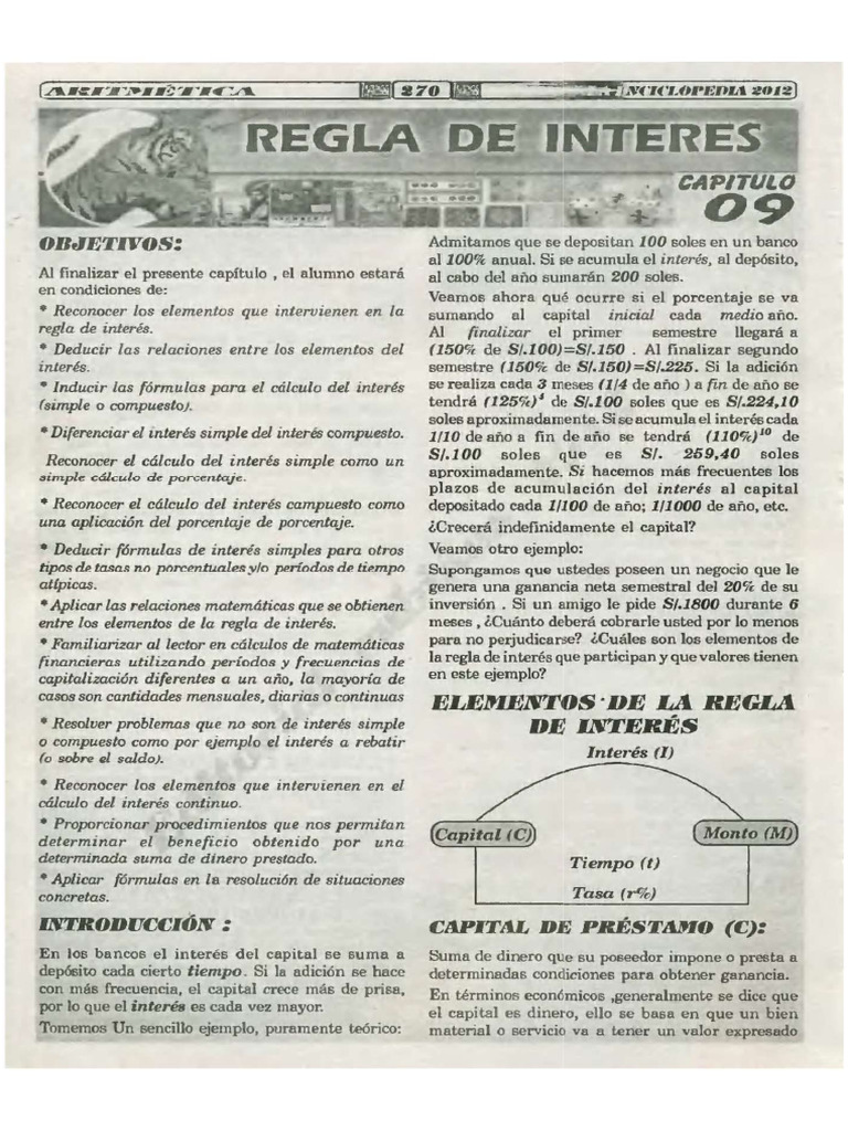 9. Regla de Interes by Rubiños | PDF