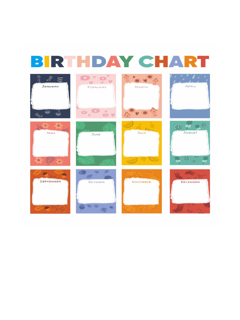 Free Printable Birthday Chart - 2988.png | PDF