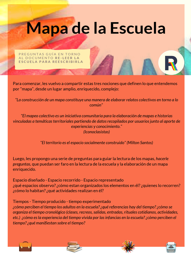 Re - Leyendo El Mapa de La Escuela | PDF | Mapa