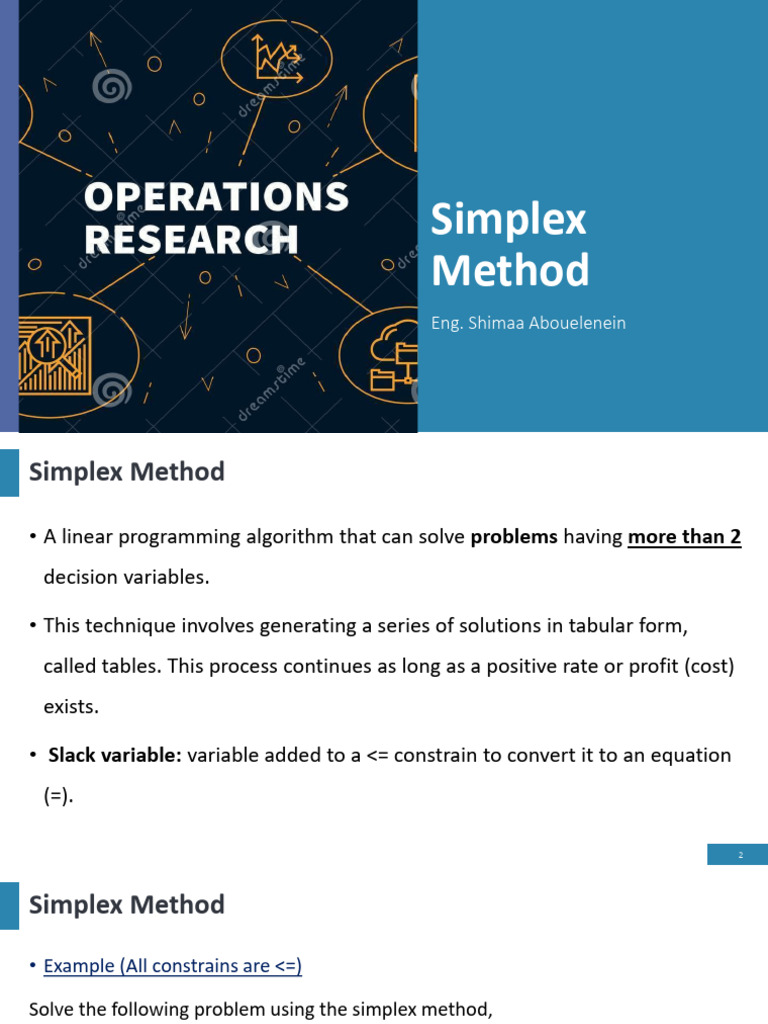 Simplex method | PDF | Theoretical Computer Science | Systems Analysis