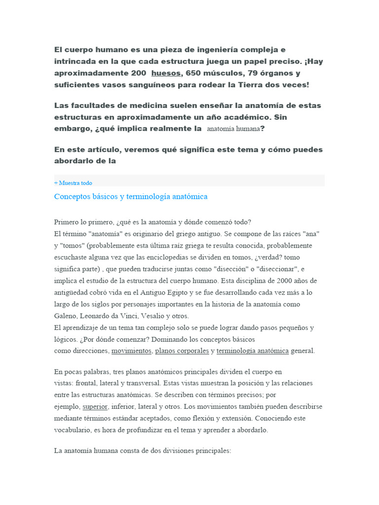Anatomia | PDF | Anatomía | Zoología