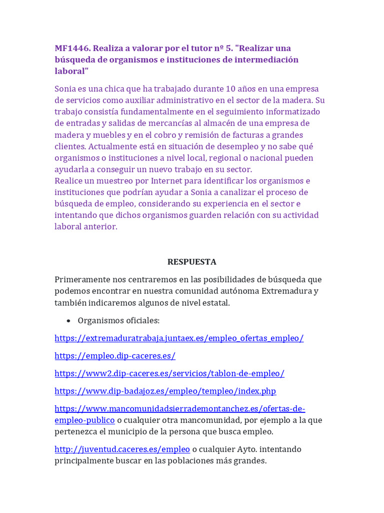 MF1446. Realiza A Valorar Por El Tutor Nº 5. Tema 2. Apartado 2.1 ...