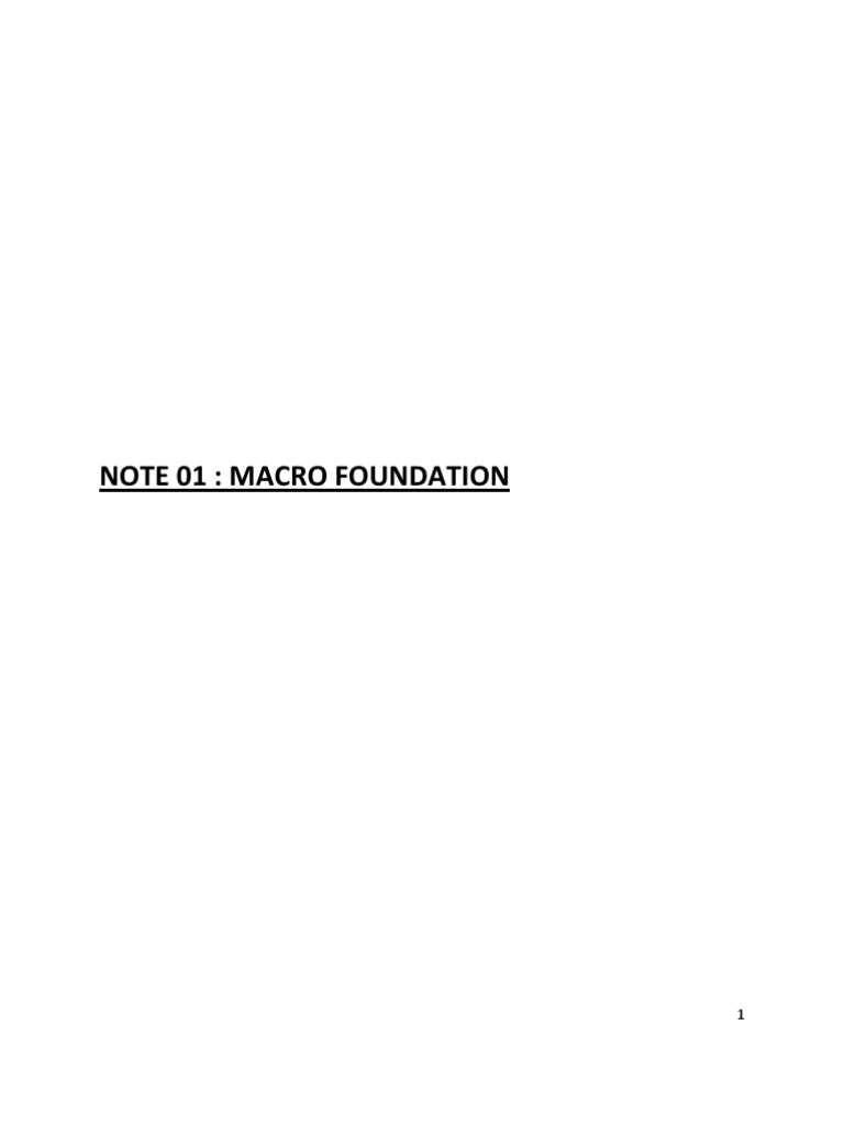 NOTE 01 - Macro Foundation | PDF