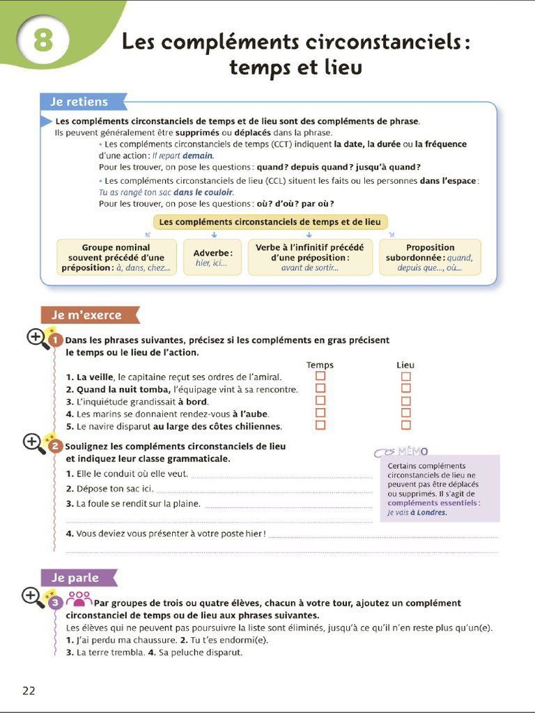 Complements Circonstanciels | PDF