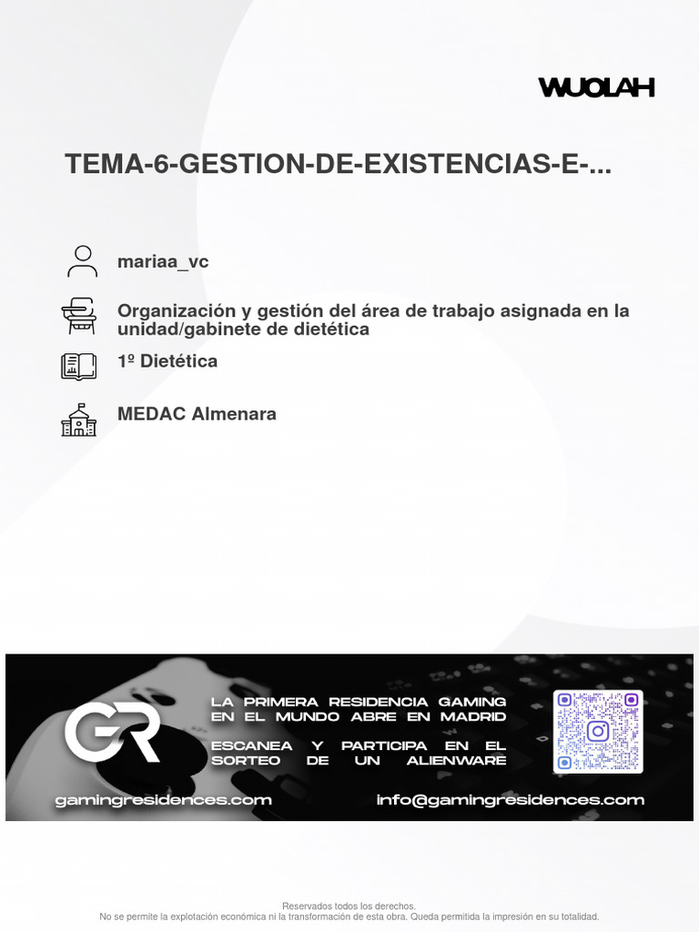 wuolah-free-TEMA-6-GESTION-DE-EXISTENCIAS-E-INVENTARIOS | PDF | Business | Almacén