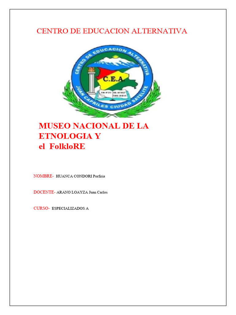 Centro de Educacion Alternativa | PDF | Monedas | Bolivia