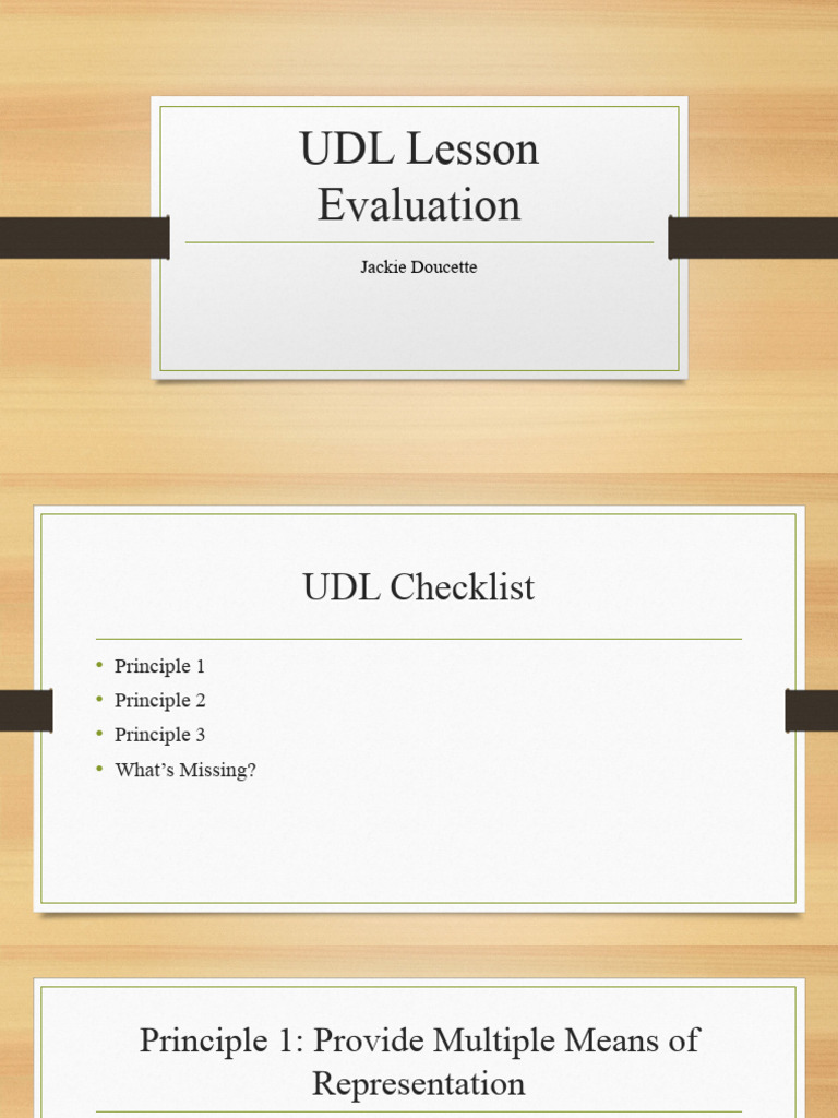 Udl Lesson Evaluation | PDF | Information | Vocabulary