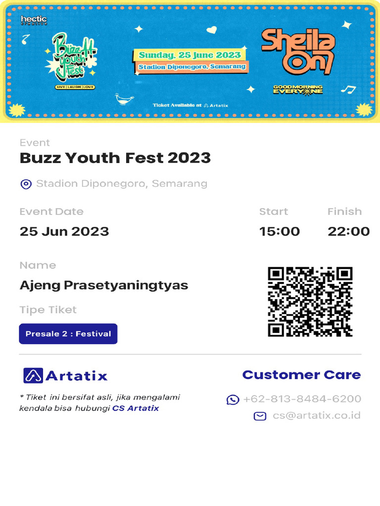Event E-Tiket - Buzz Youth Fest 2023 | PDF
