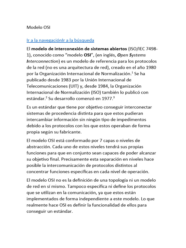 Introducción al Modelo OSI y Protocolos de Red | PDF | Modelo osi | Red de computadoras