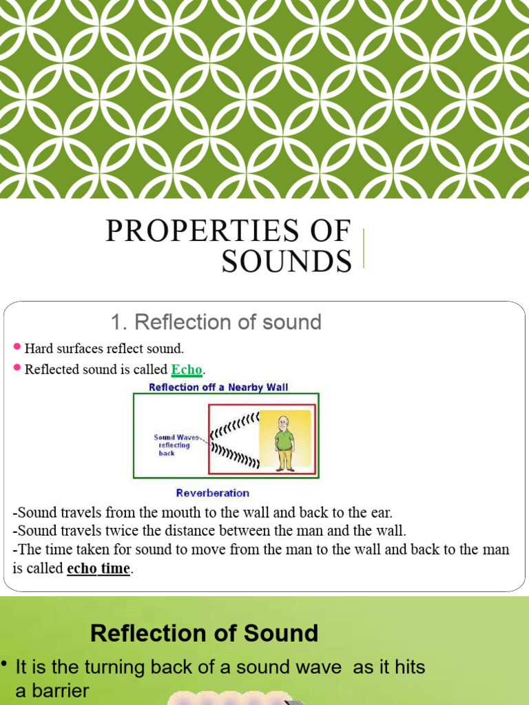 Properties of Sounds | PDF | Sound | Ultrasound