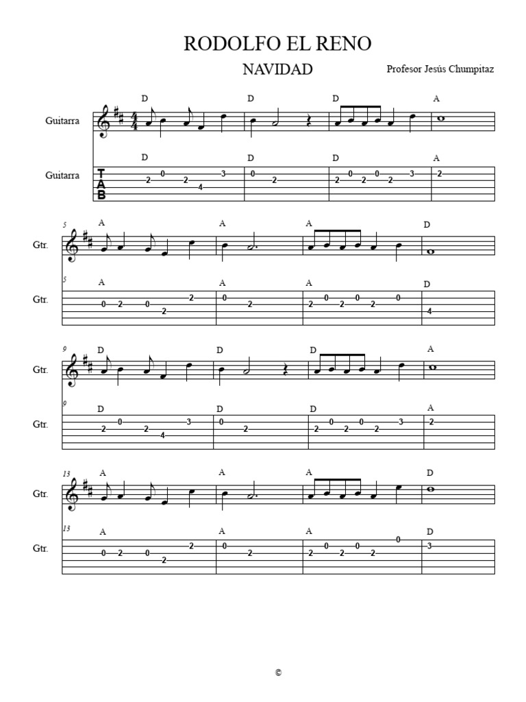 Rodolfo El Reno Guitarra | PDF