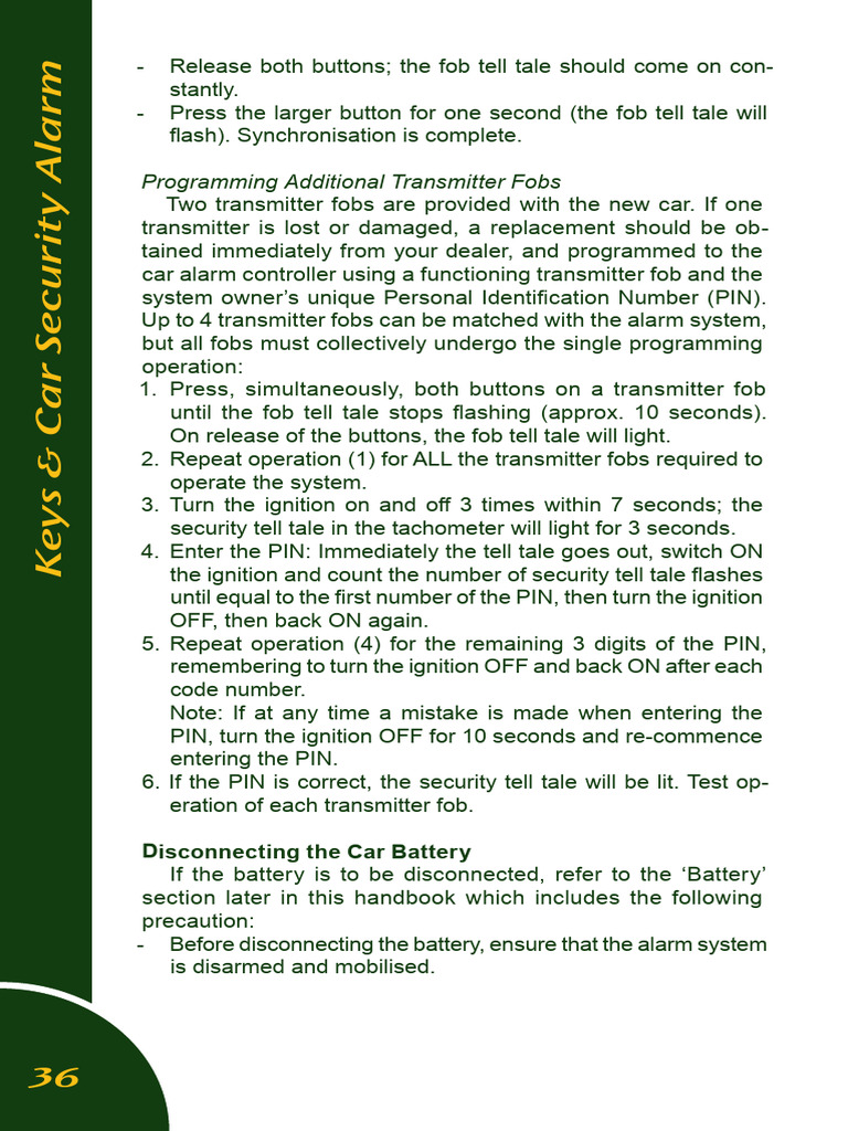 Cobra Alarm Fob Reprogramming | Download Free PDF | Security Engineering | Security Technology