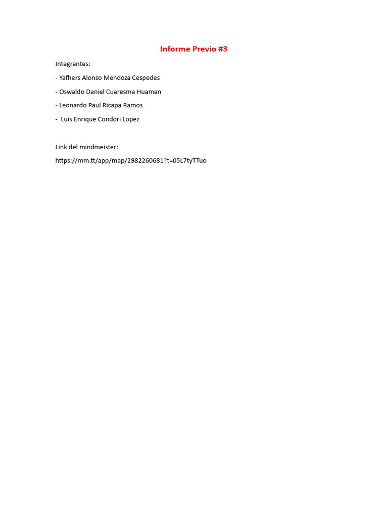 Informe Previo 3 | PDF
