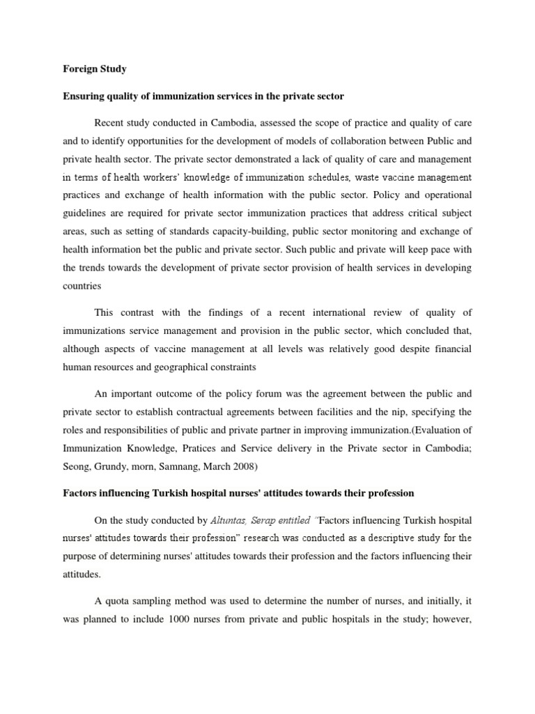 Foreign Study | PDF | Nursing | Vaccination