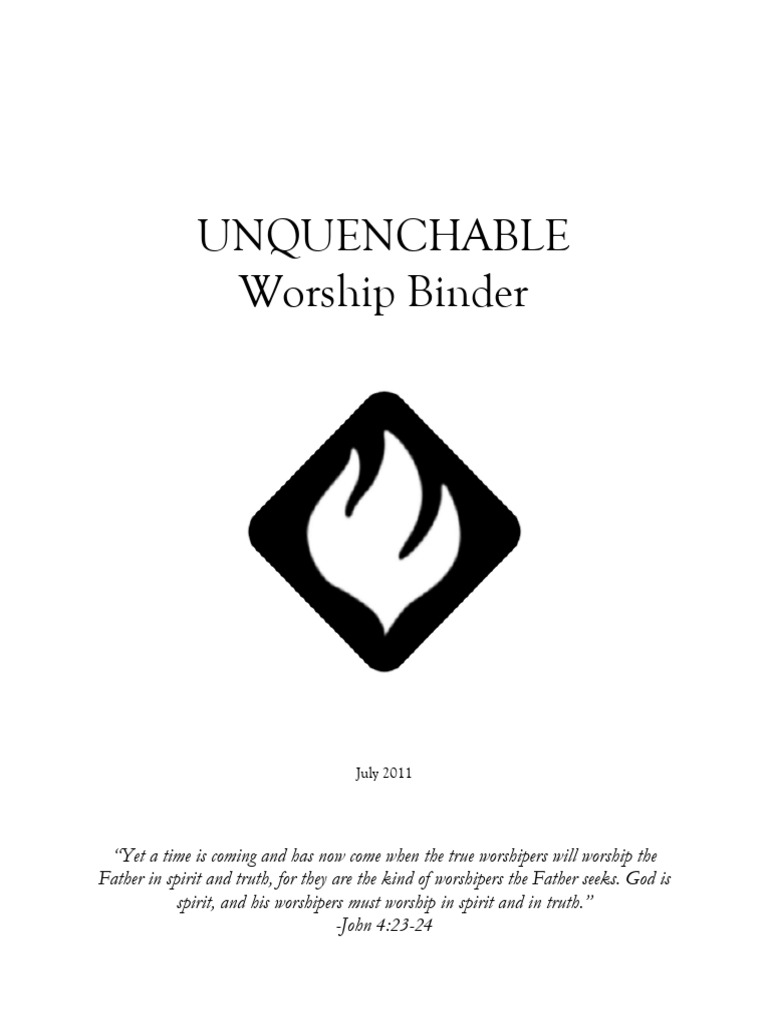 Worship Binder | PDF | Glory (Religion) | Jesus