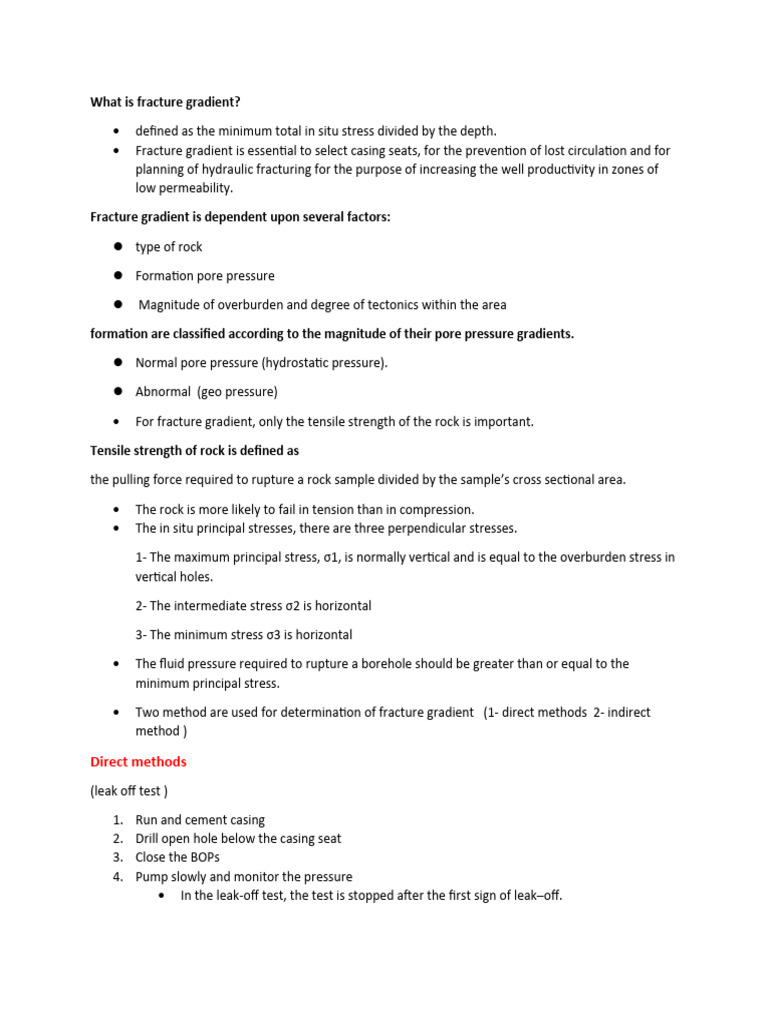 Fracture Gradient | Download Free PDF | Stress (Mechanics) | Casing ...