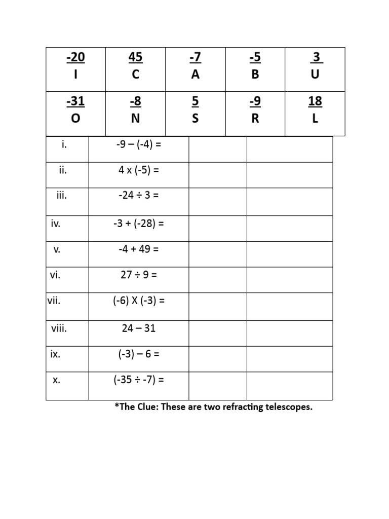 Puzzle Math | PDF