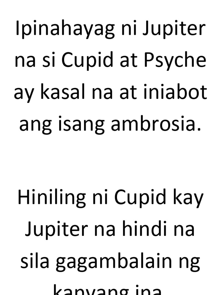Cupid at Psyche Activity (Pagsunod-Sunod NG Pangyayari | PDF Cupid at Psyche Activity (Pagsunod-Sunod NG Pangyayari | PDF