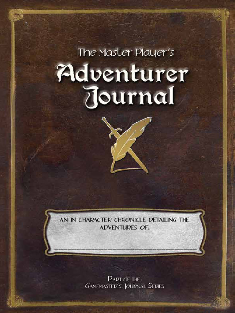 Adventurer Journal | PDF