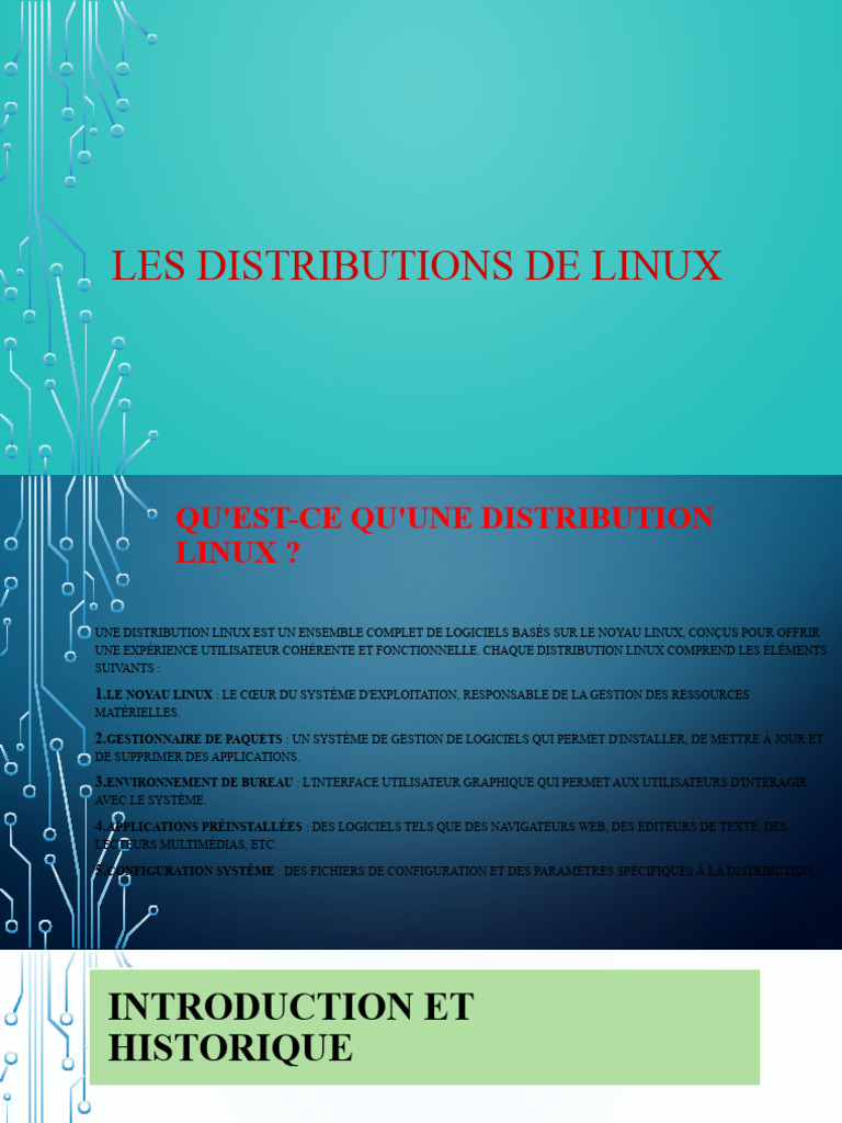 Les Distributions de Linux | PDF | Distribution Linux | Linux