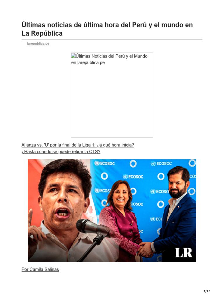 Larepublica - Pe-Últimas Noticias de Última Hora Del Perú y El Mundo en ...