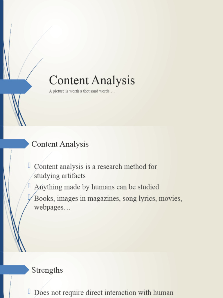 Content Analysis | PDF