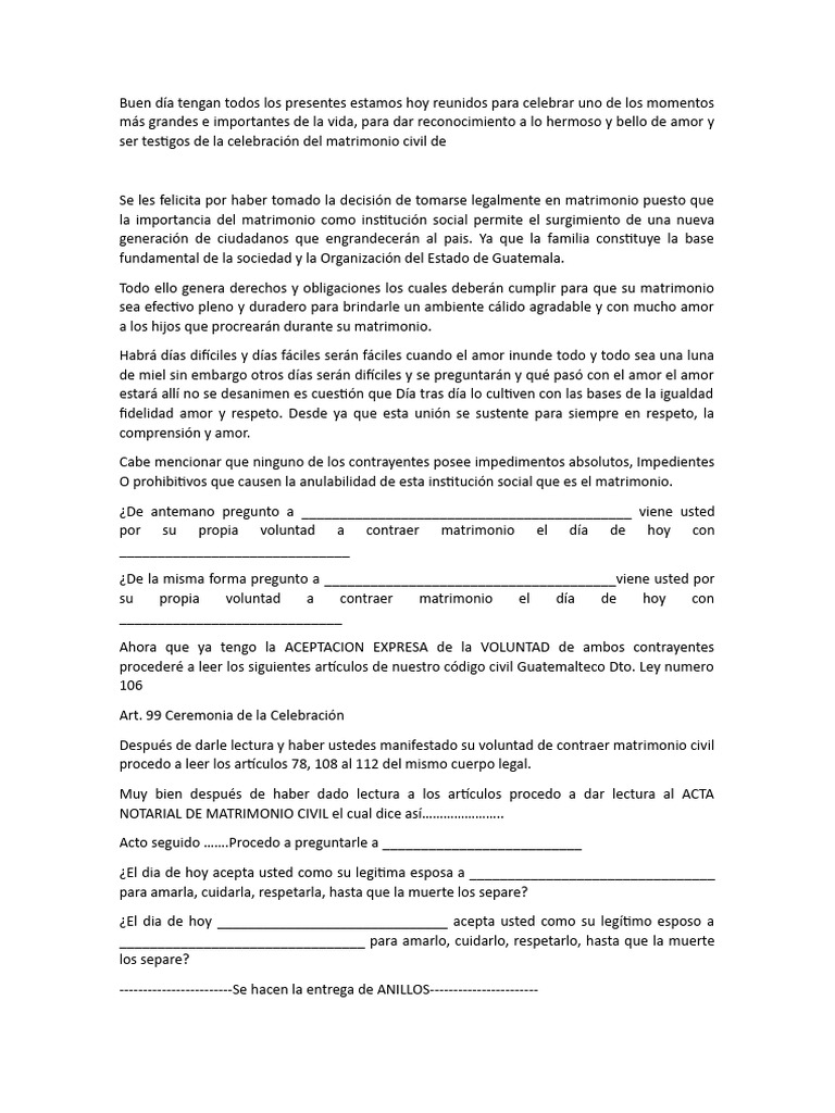 Guia de Protocolo de Matrimoni Civil | PDF | Matrimonio | Amor