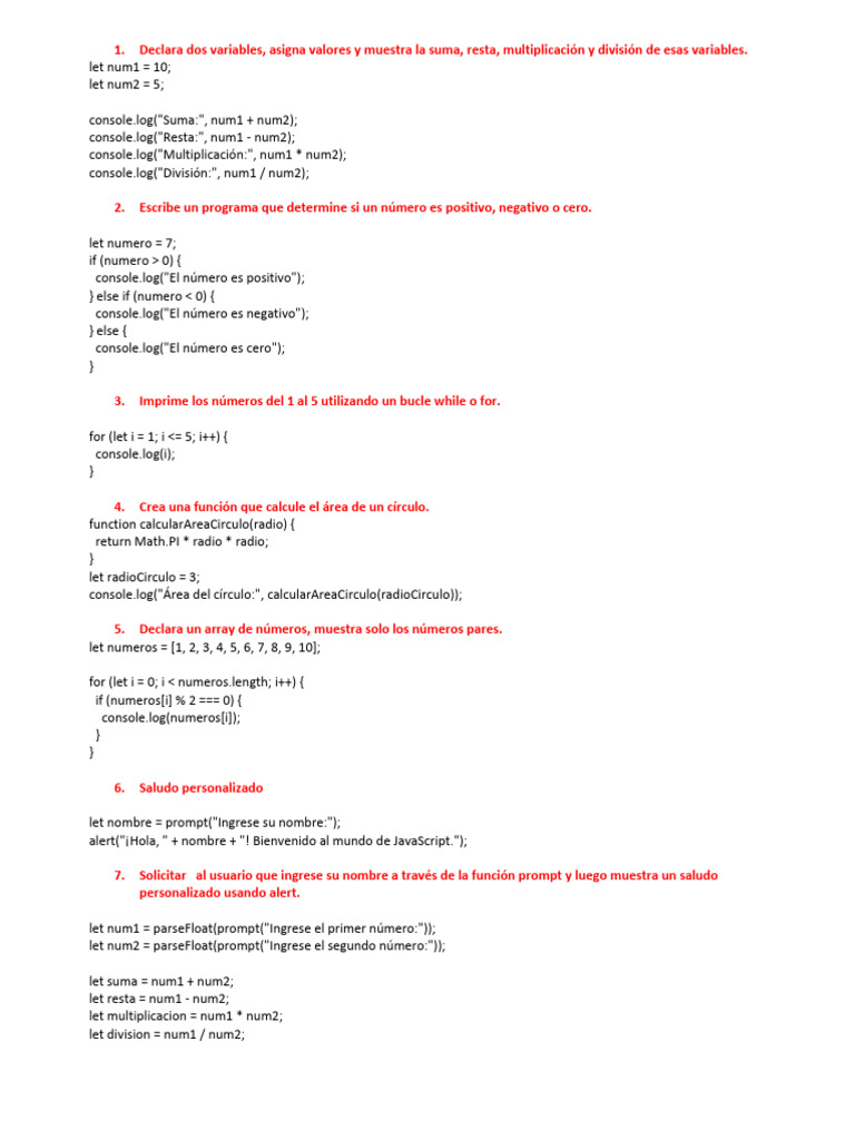 Ejercicios Practicos | PDF