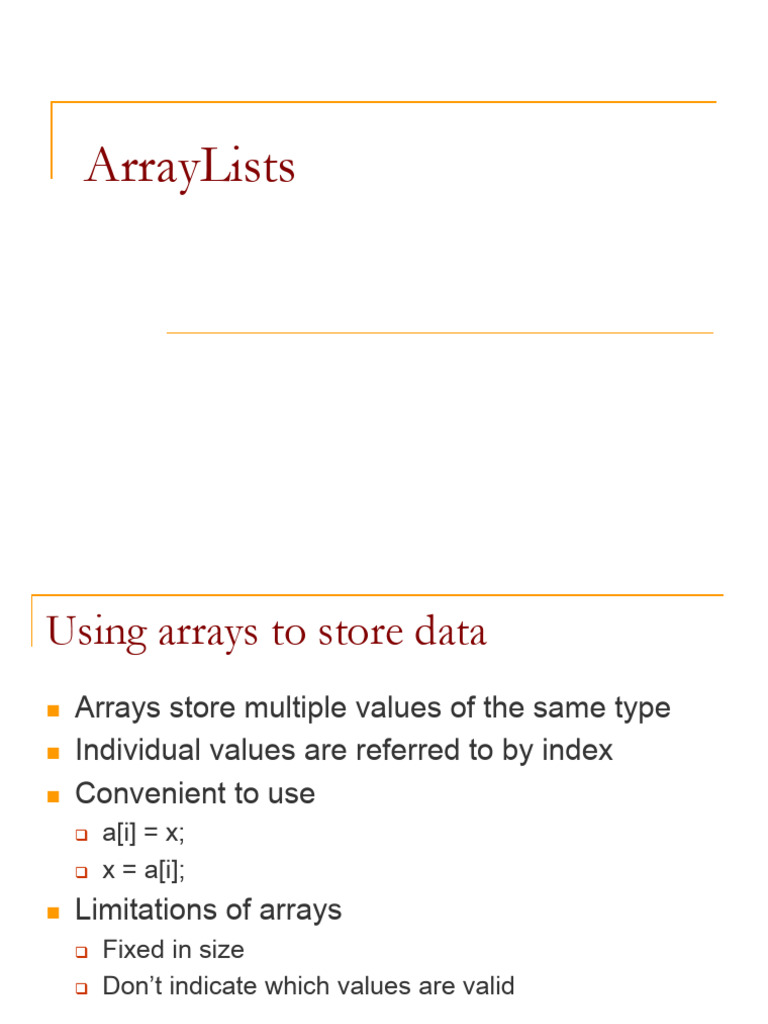 05 Arraylist | Download Free PDF | Computer Science | Programming Paradigms