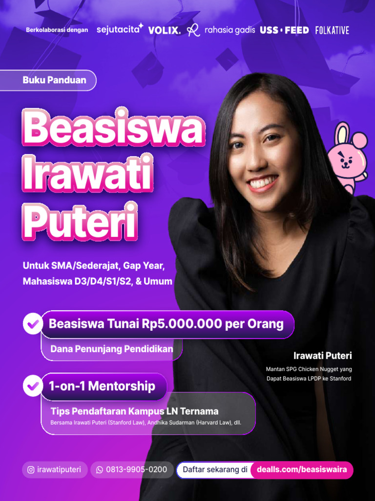 Beasiswa Irawati Puteri 2023 | PDF | Karier & Perkembangan | Ilmu Sosial