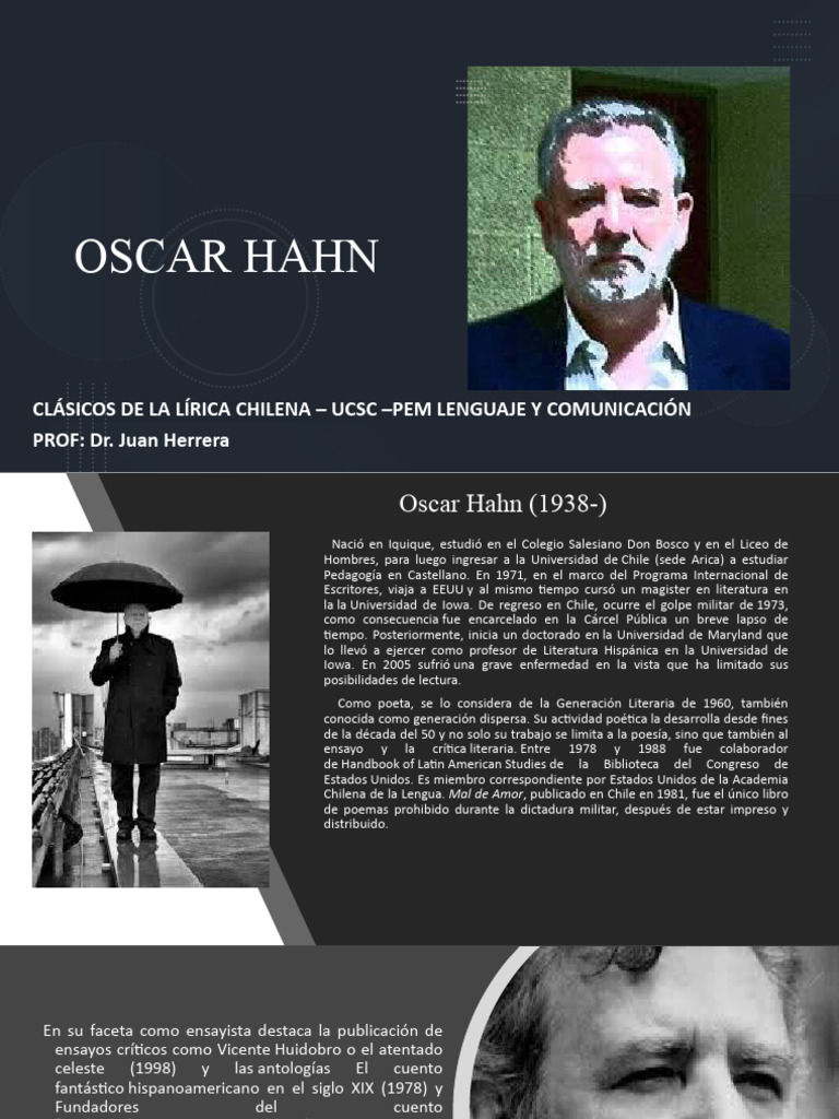 Oscar Hahn | PDF