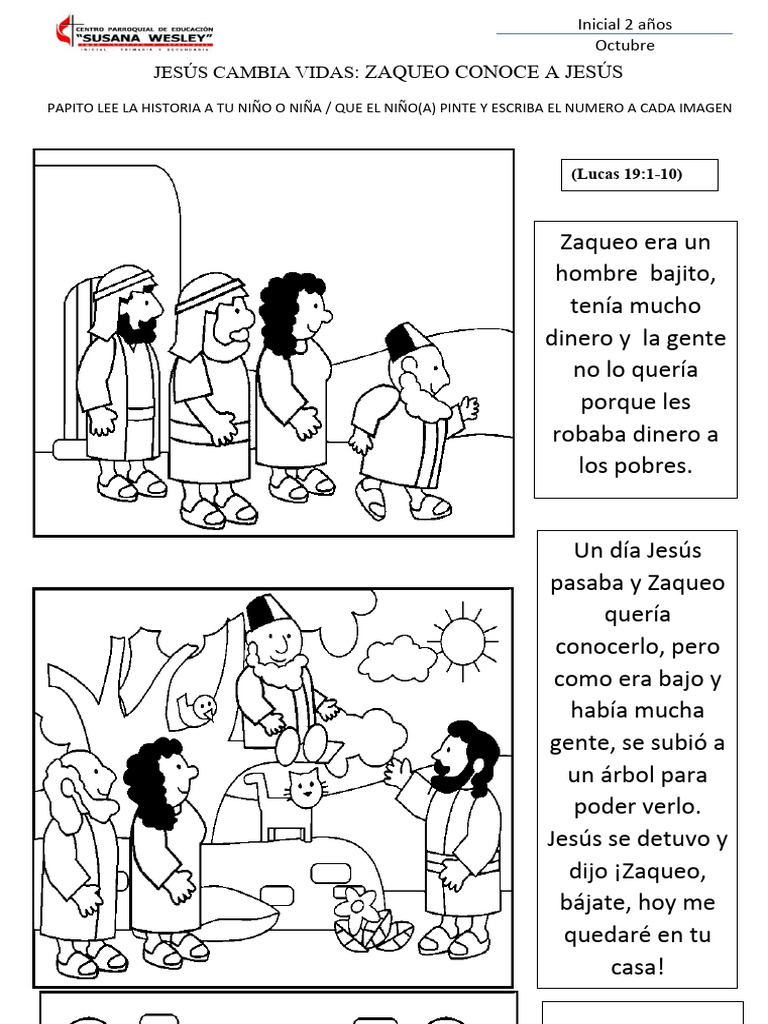 Tema Zaqueo 2 Años | PDF