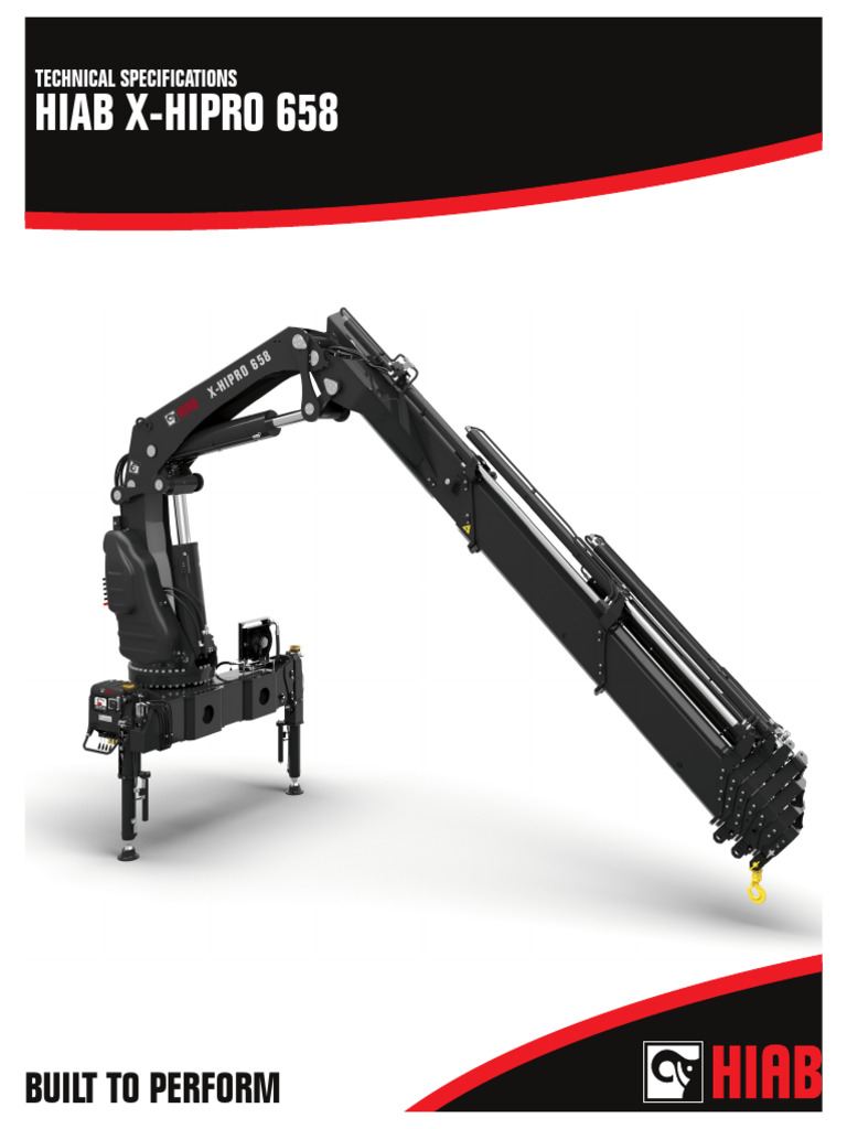 Hiab-658 Ficha Tecnica | PDF | Crane (Machine) | Manufactured Goods