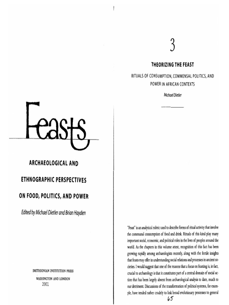 Theorizing_the_Feast_Rituals_of_Consumpt | PDF | Rituals | Anthropology