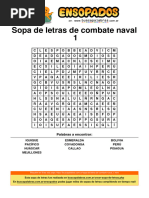 Sopa de Letras: Desastres Naturales | PDF