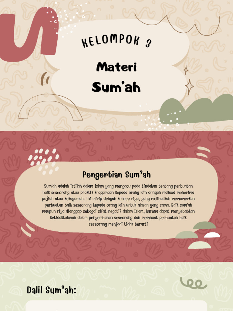 Materi Sum'Ah Kelompok 3 | PDF