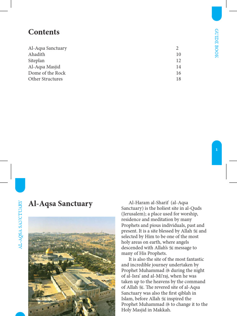 Al Aqsa Guidebook | PDF | Temple Mount | Mosque