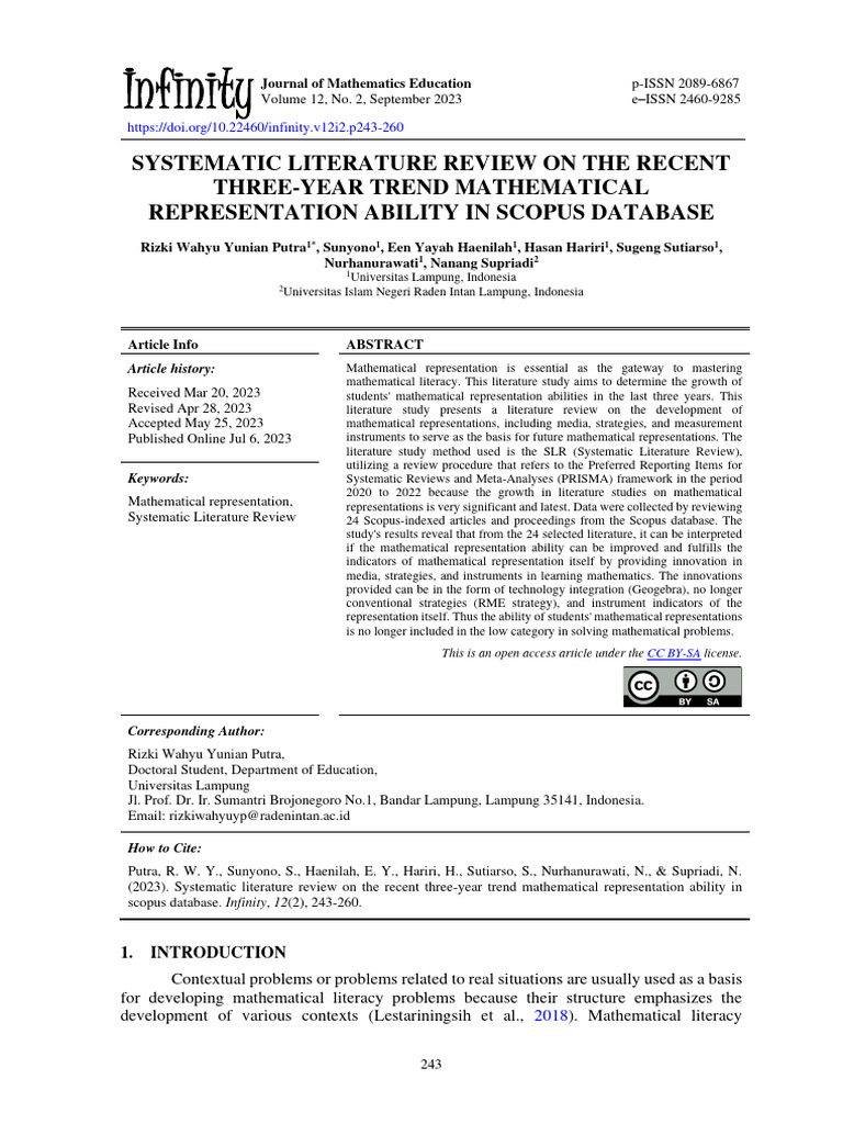 Systematic Literature Review - 5 Septemb 2023 | PDF | Teaching ...