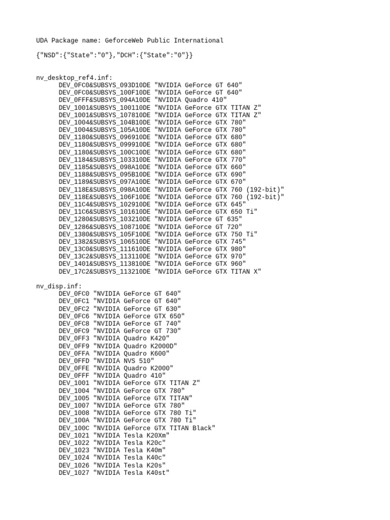 NVIDIA GPU Compatibility List | PDF | X86 Architecture | Personal Computing
