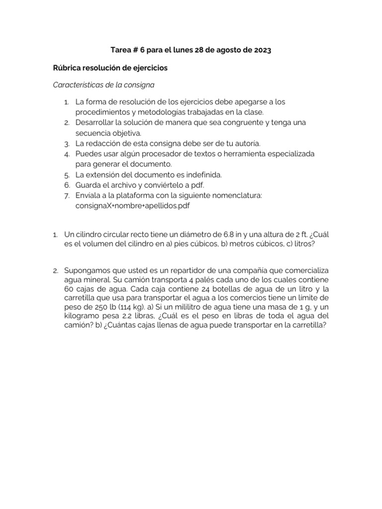 Tarea 6 MA 28 Ago 23 | PDF
