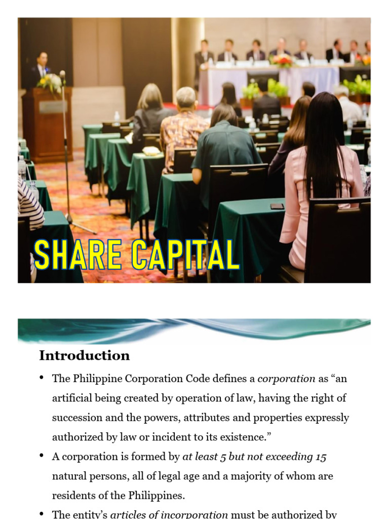 Share Capital | PDF | Stocks | Financial Capital