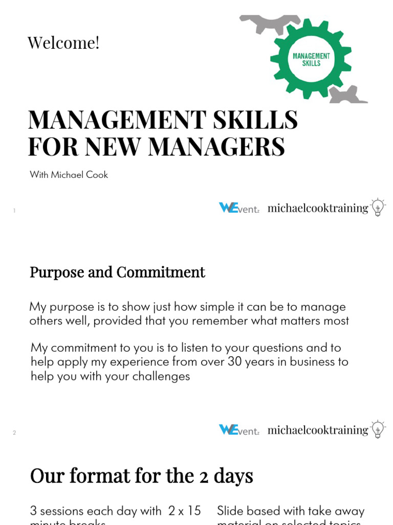SLIDES - Management Skills For New Managers | Download Free PDF ...