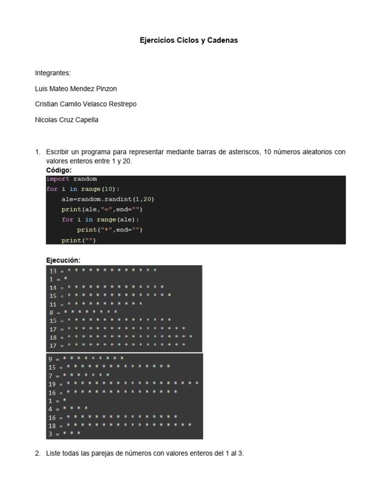 Ejercicios Ciclos | PDF | Triángulo | Matemáticas discretas