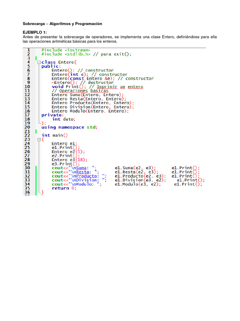 Sobrecarga Ejercicios03 | PDF | Informática | Tecnologías de la información