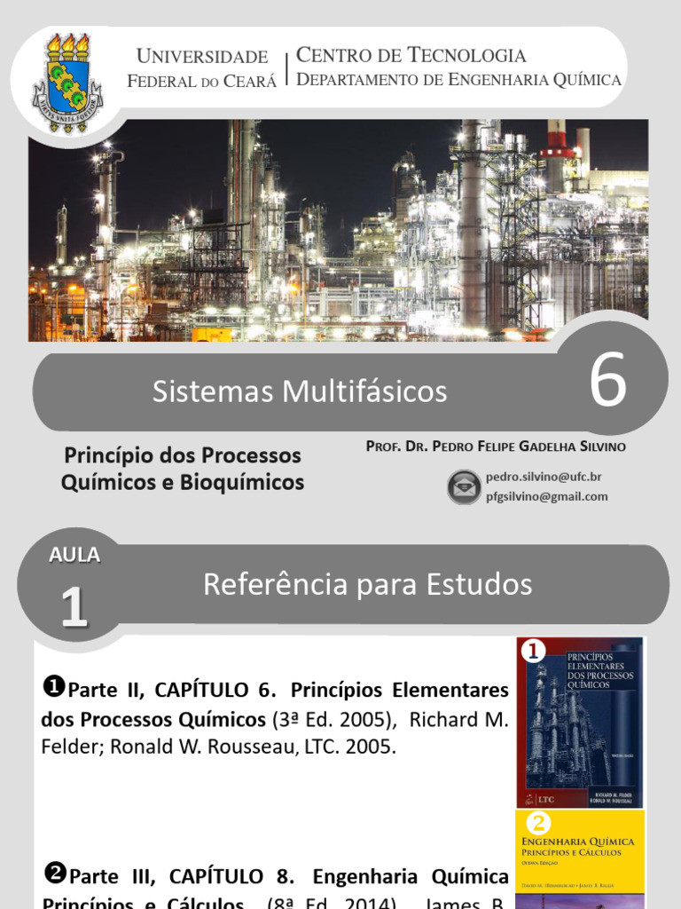 PPQB Cap6 Sistemas Multifásicos | PDF | Vapor | Diagrama de fase