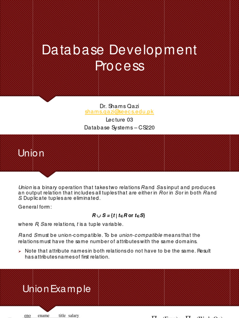 DBMS Lecture03 | PDF | Mathematics | Mathematical Logic