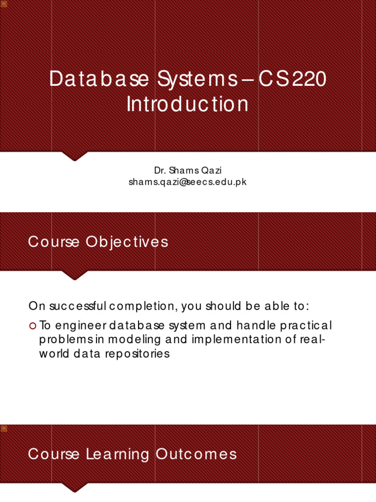 DBMS Intro | PDF | Databases | Relational Model