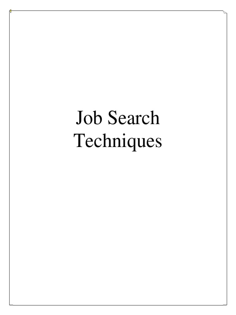 Job Search Techniques Stand Apart From Crowd 1698577257 | Download Free ...
